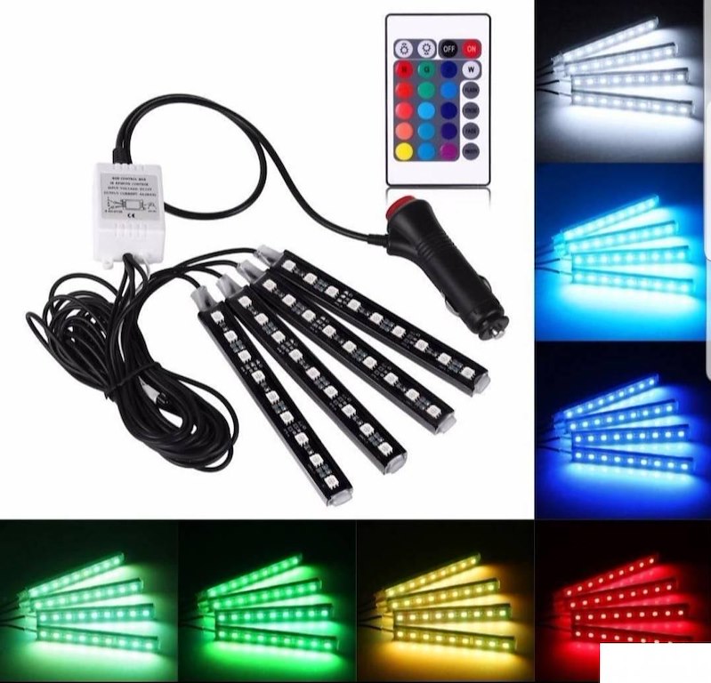 RGB Led ambijentno osvetljenje rgb osvetljenje za auto