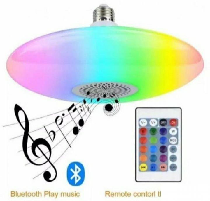 BLUETOOTH muzicka SIJALICA led 48w RGBW zvucnik LUSTER lampa