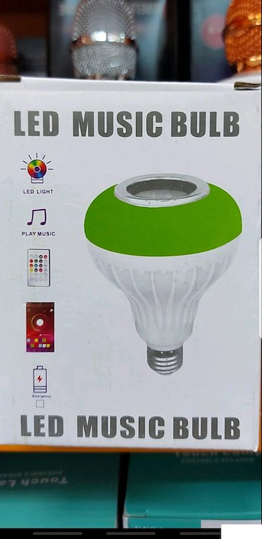 LED bluethoot muzicka sijalica zvucnik