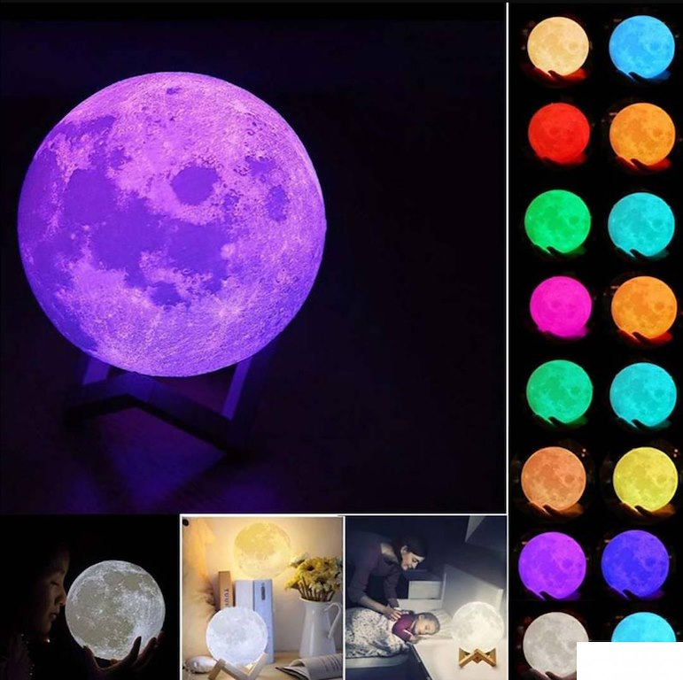 LED lampa planete da 16 različitih boja