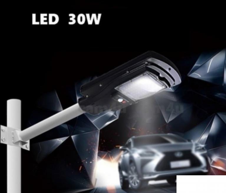 LED Reflektor Solarni 30W za stubnu montazu + Daljinski