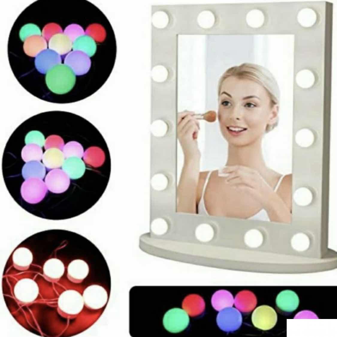 Led RGB lampe sijalice za ogledalo + daljinski više boja