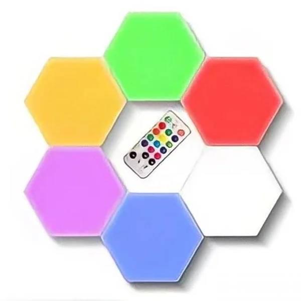 LED sijalice/heksagon/6 kom/ 7 LED boja