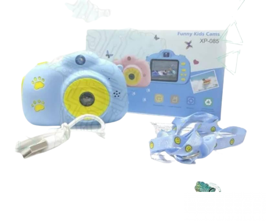 Digitalni HD dečiji fotoaparat plavi sa šapama