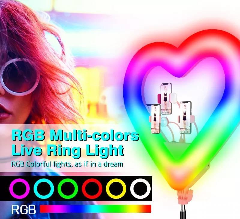 RGB Ring Light 18 inca u obliku SRCA sa stativom