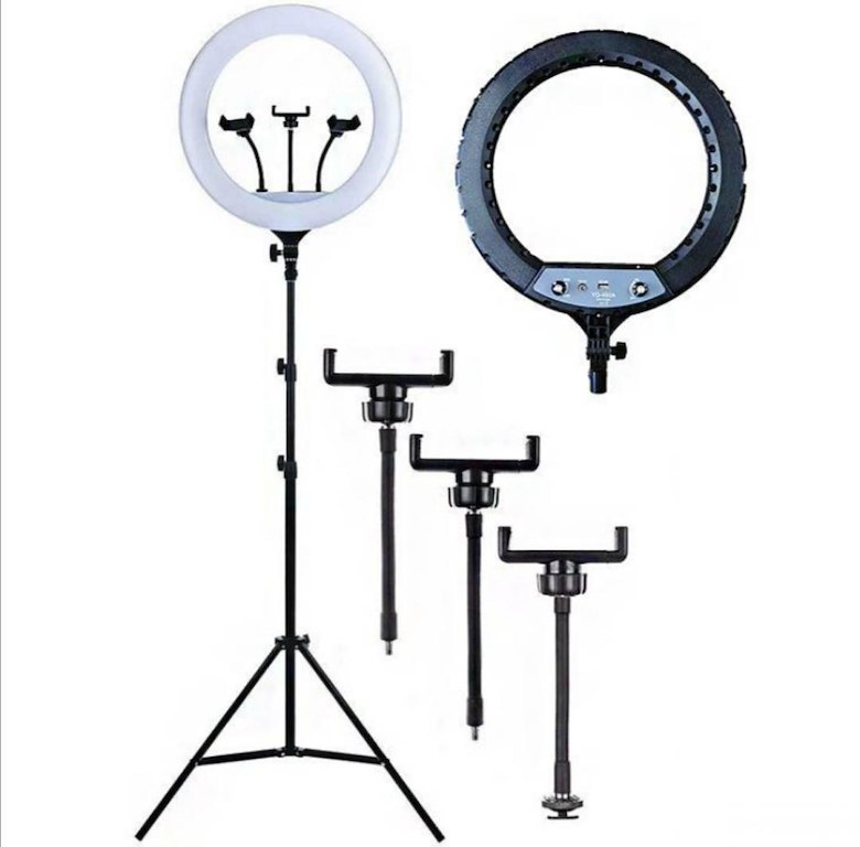 Ring light sa podesivim stativom i prstenom od 46cm