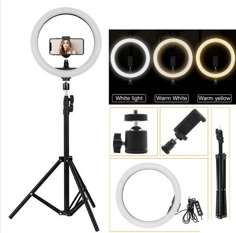 Ring light, blic / osvetljenje 30 cm + stativ Ring light,