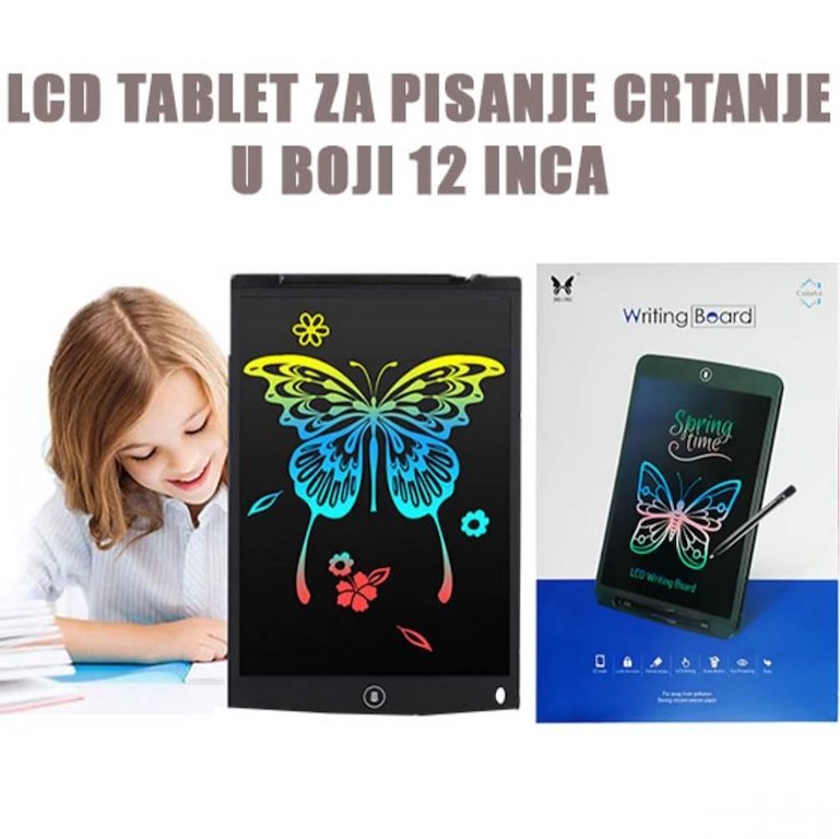 LCD tabla z pisanje i crtanje u boji od 12 inči