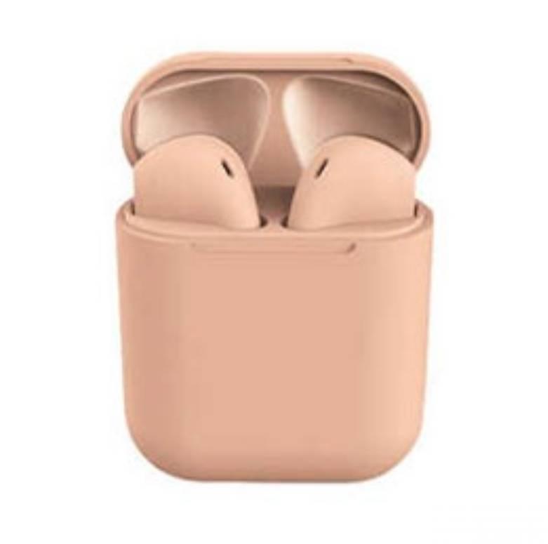Bluetooth bežične slušalice TWS i12 roze