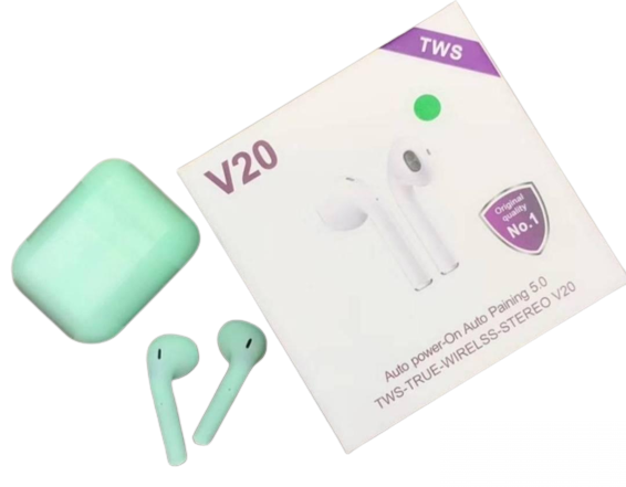 Bluetooth bežične slušalice TWS zelene