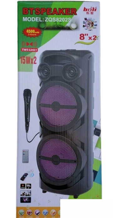 Zvucnik Bluetooth zvucnik karaoke zvučnik ZQS 8202S