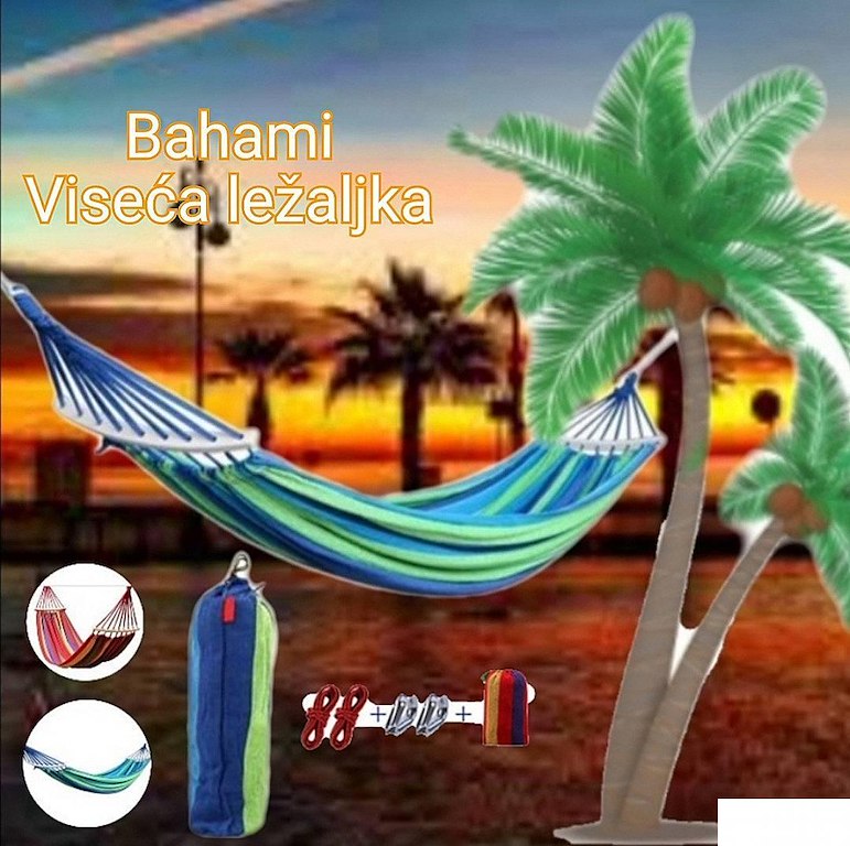 Bahami viseća ležaljka sa letvicama