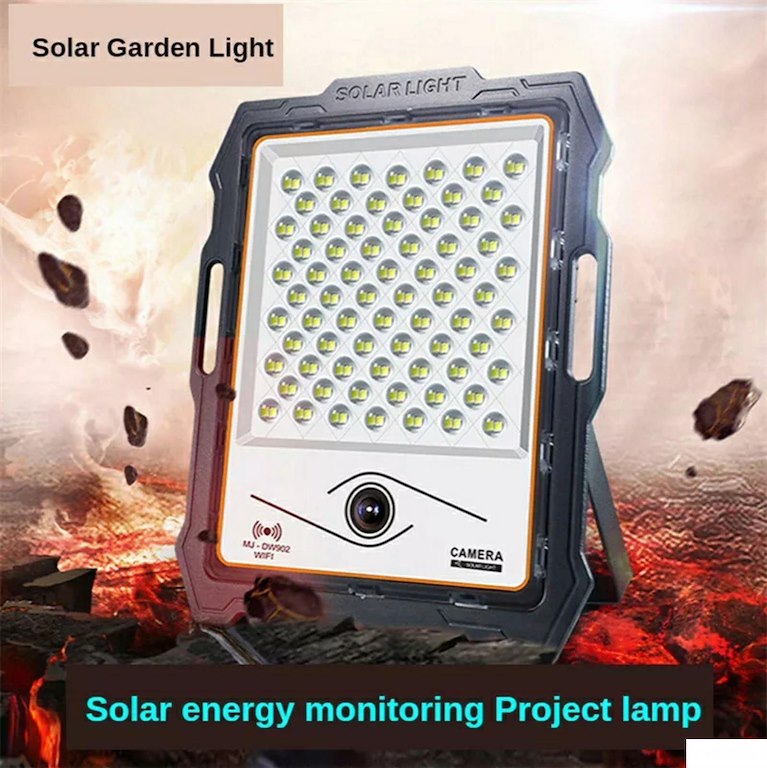 Led solarni reflektor 200w + ip kamera 1080P