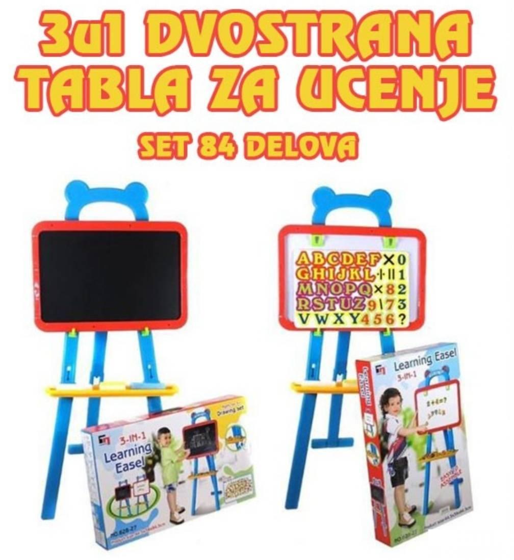 3u1 dvostrana tabla za učenje Learning easel