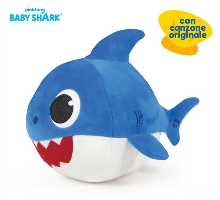 Baby shark plava plišana muzička beba ajkula