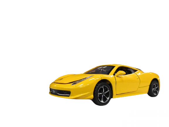Ferrari 458 žuti metalni autić