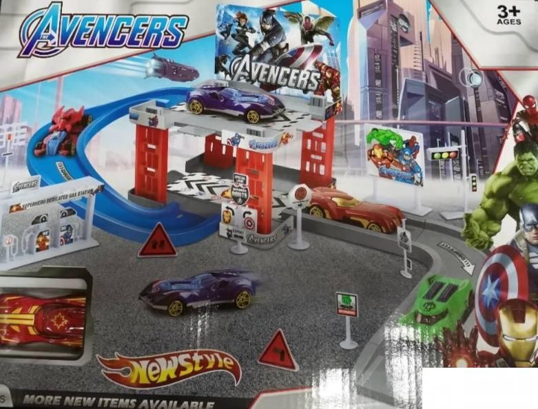 Hot wheels Avengers Garaža – tobogan