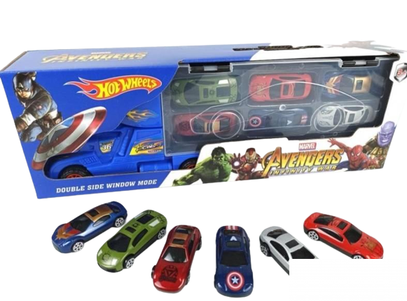 Hot wheels Avengers tobogan kamion transporter