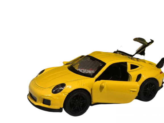Metalni autić Porches 911 turbo žuti
