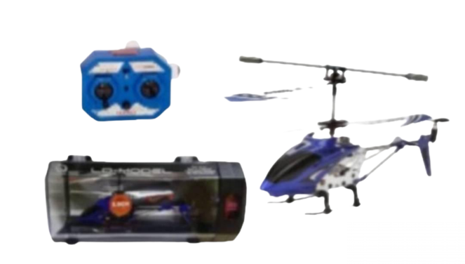 Metalni helihoptera na daljisnki plavi