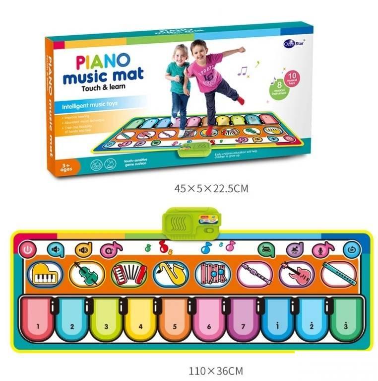 Muzička prostirka piano za bebe 110cmX36cm