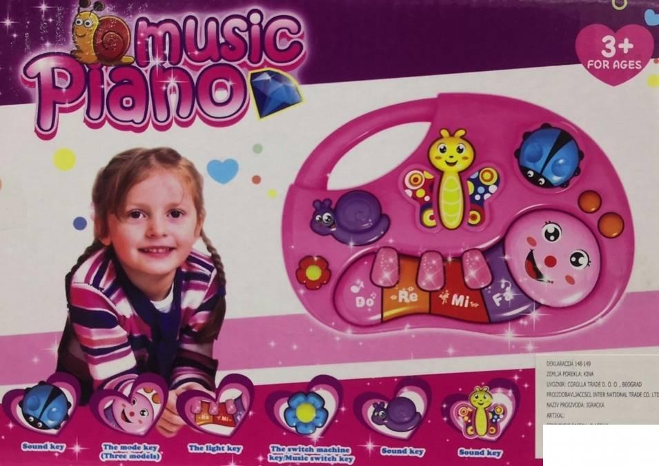 Muzički piano za bebe leptirić