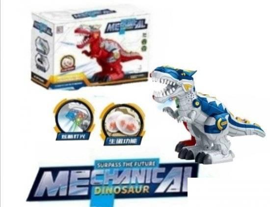 Robot plavi tirex-muzički dinosaurs koji leže jaja