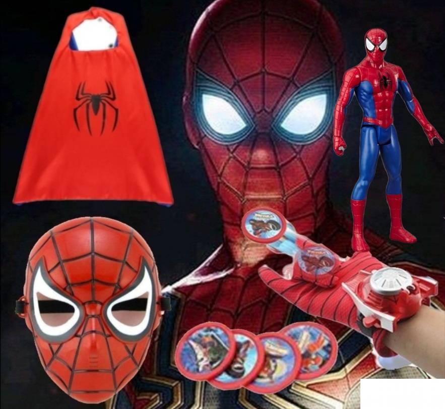 Spiderman kostim sa plaštom i igračkom