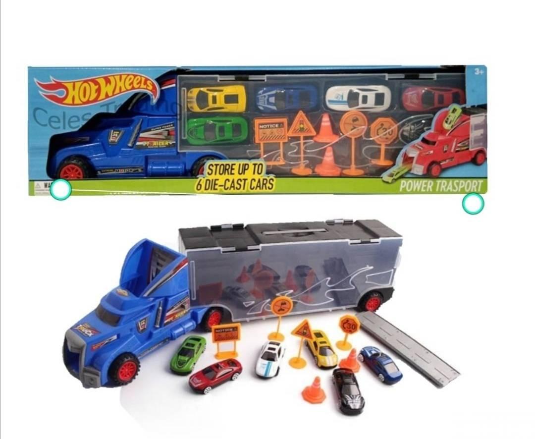 Veliki kamion tobogan Hot wheels sa 6 autića