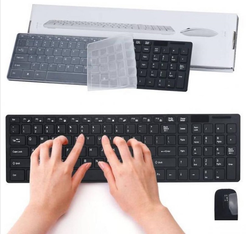 Bežična tastatura + miš K-06 crna