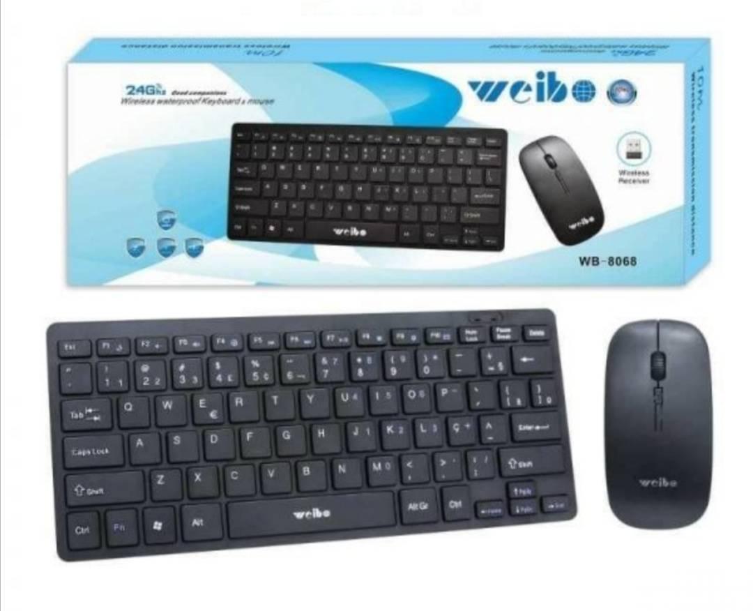 Bežična tastatura + miš Weibo WB 8066 crna