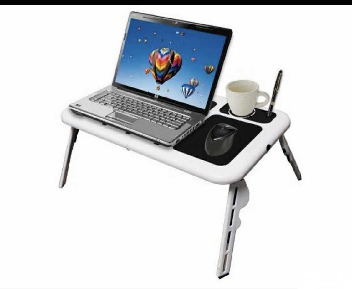 Sto za laptop sa dva kulera – E-table