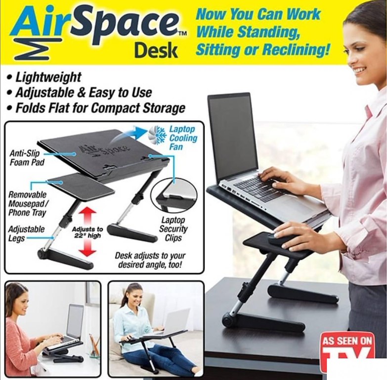 Stočić za laptop sa kulerom Air space