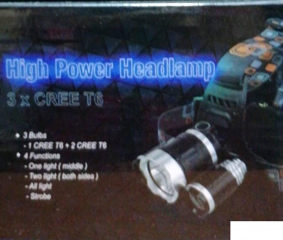 LED lampa za glavu sa 3 LED diode