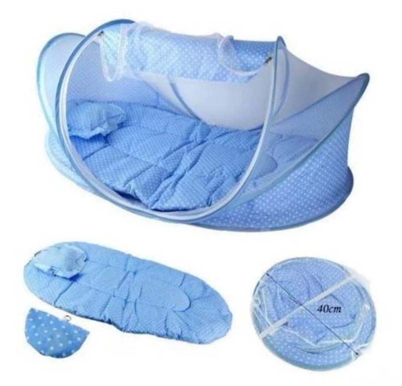 Krevet sa mrezicom protiv komaraca-srecna i zasticena beba!