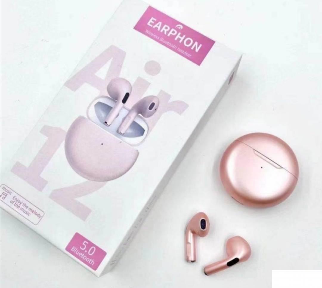 Bluetooth bežične slušalice Air12 roze