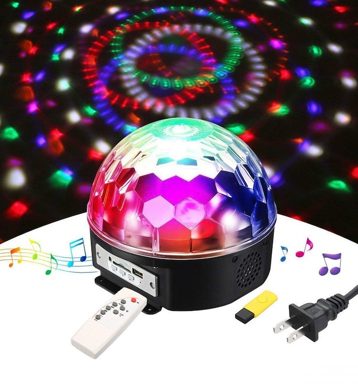 DISKO Kugla MP3 led USB daljinski DISKO