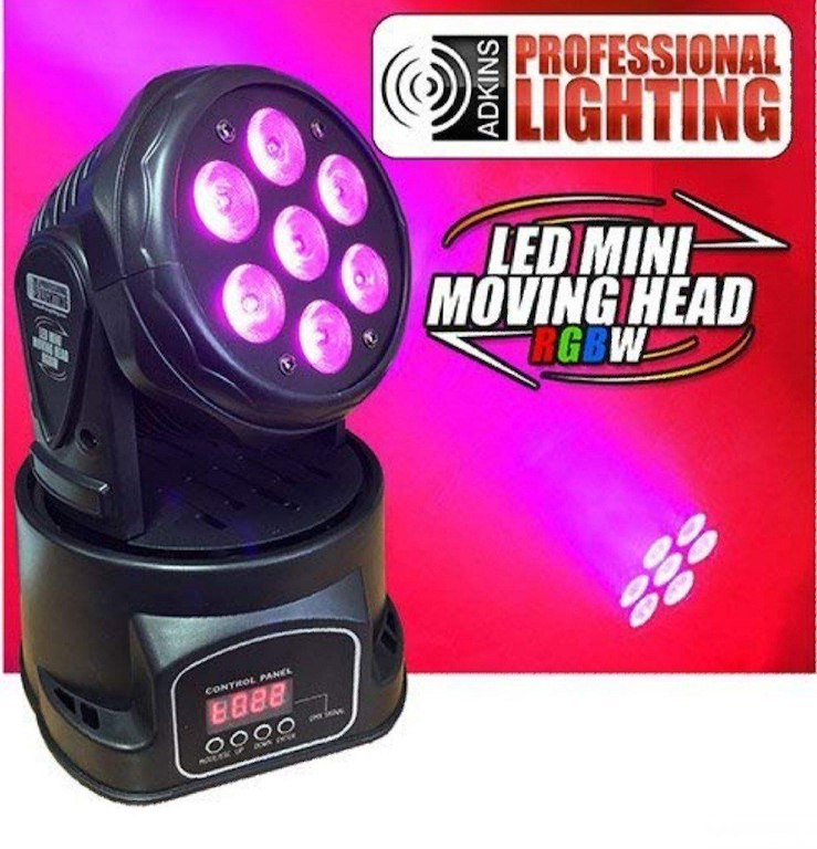 Led Roto Glava 7x10w mini led moving head Light