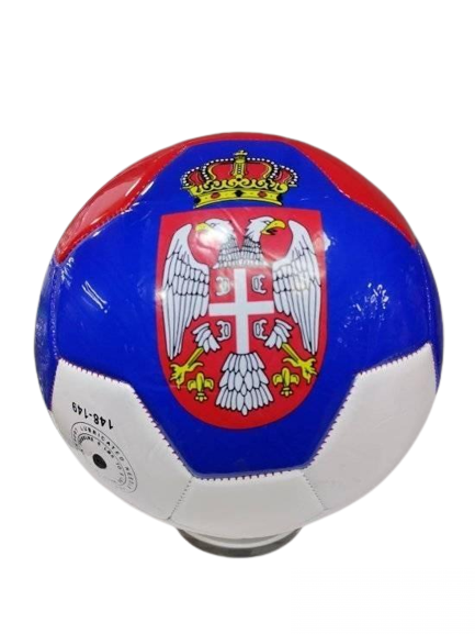 Fudbalska lopta sa grbom Srbije