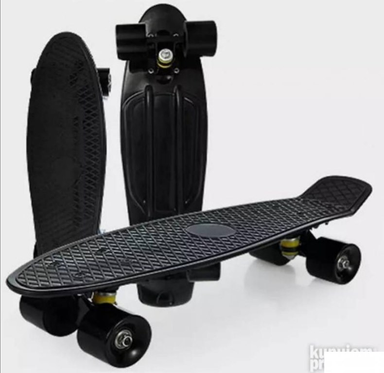 Penny board, skejtbord crni 55cm