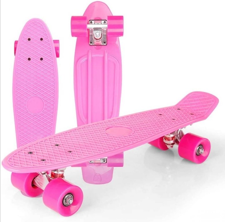 Penny board, skejtbord roze 55cm sa svetelćim točkovima
