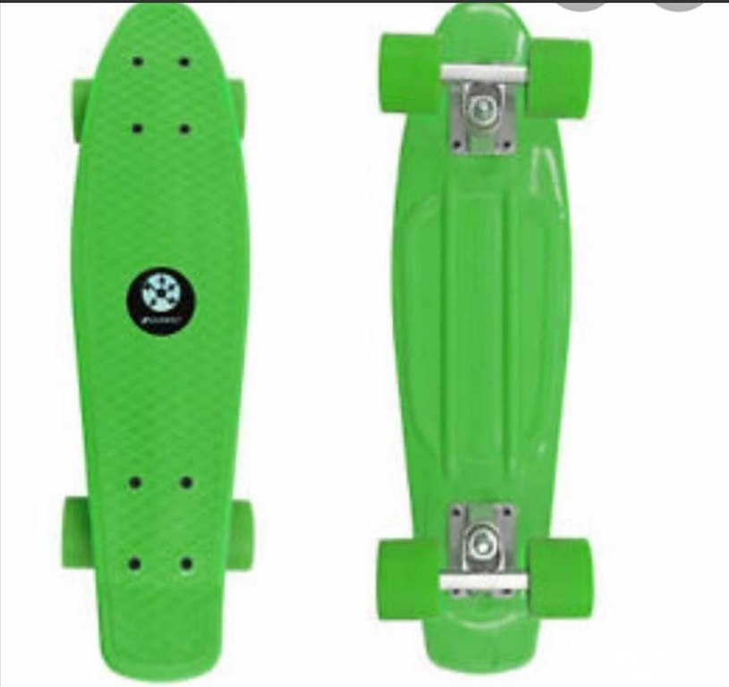 Pennyboard skejt 56cm zeleni sa svetlećim točkovima