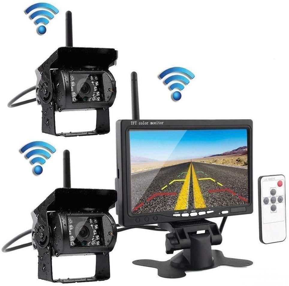 Set Monitor 7″+ 2 wifi bezicne kamere za kamione,kombajne