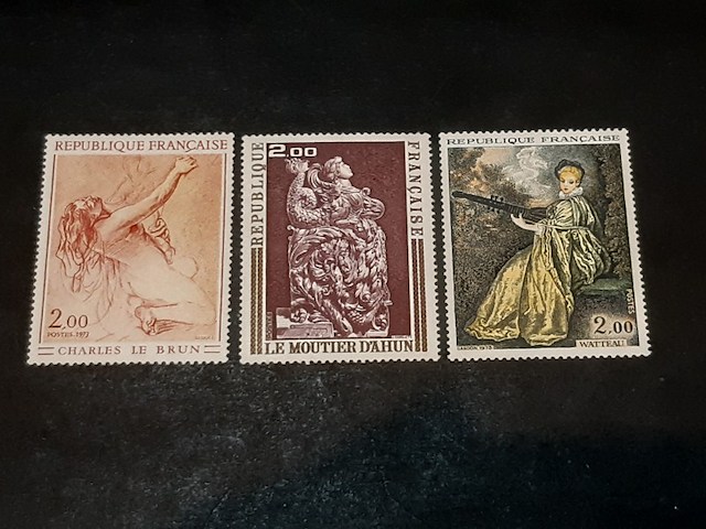 Francuska 1973. Umetnost ** Lot od 3