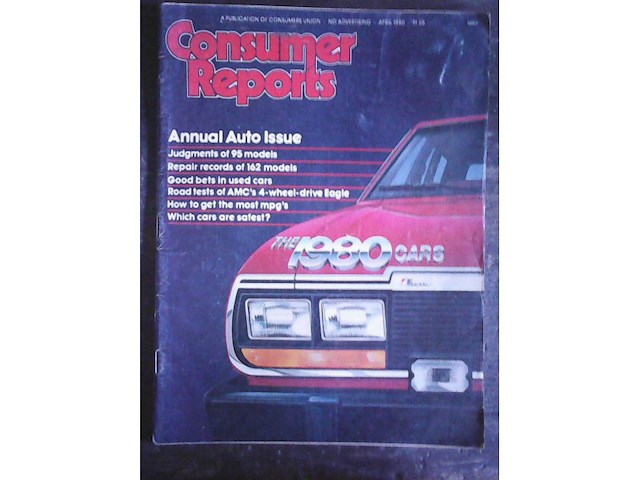 CONSUMER REPORTS  APRIL 1980