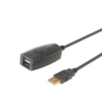 E-GREEN Kabl sa pojacivacem USB A - USB A M/F 5m