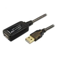 E-GREEN Kabl sa pojacivacem USB A - USB A M/F 10m