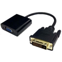 E-GREEN Adapter DVI-D (M) - VGA (F) crni