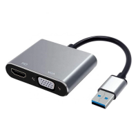 FAST ASIA Adapter USB 3.0 na HDMI+VGA