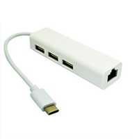 E-GREEN USB 3.1 tip C HUB 3port beli